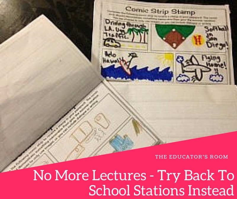 No More Lectures - Try Back To School Stations Instead